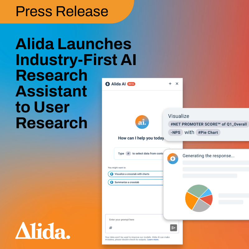 Alida Launches Industry-First AI Assistant for User Research